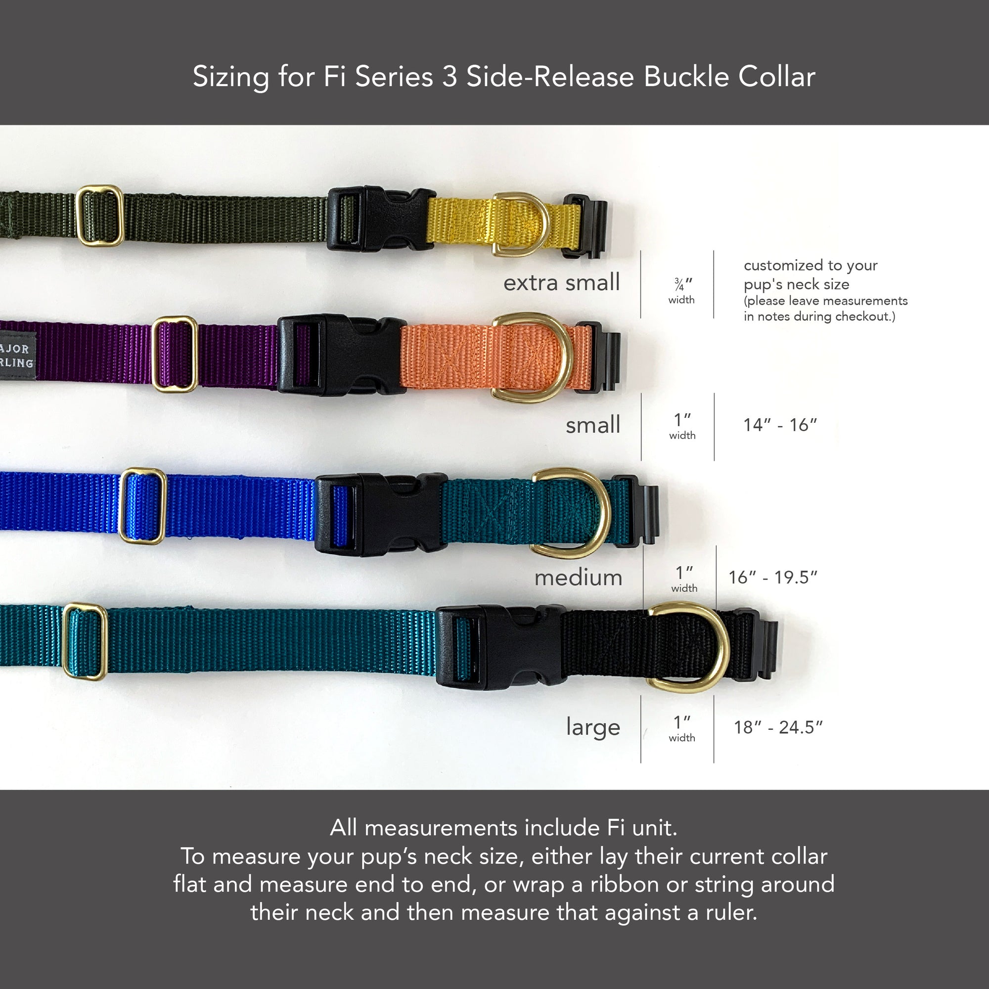 Series 3 Fi compatible snap collar / custom colors – Major Darling